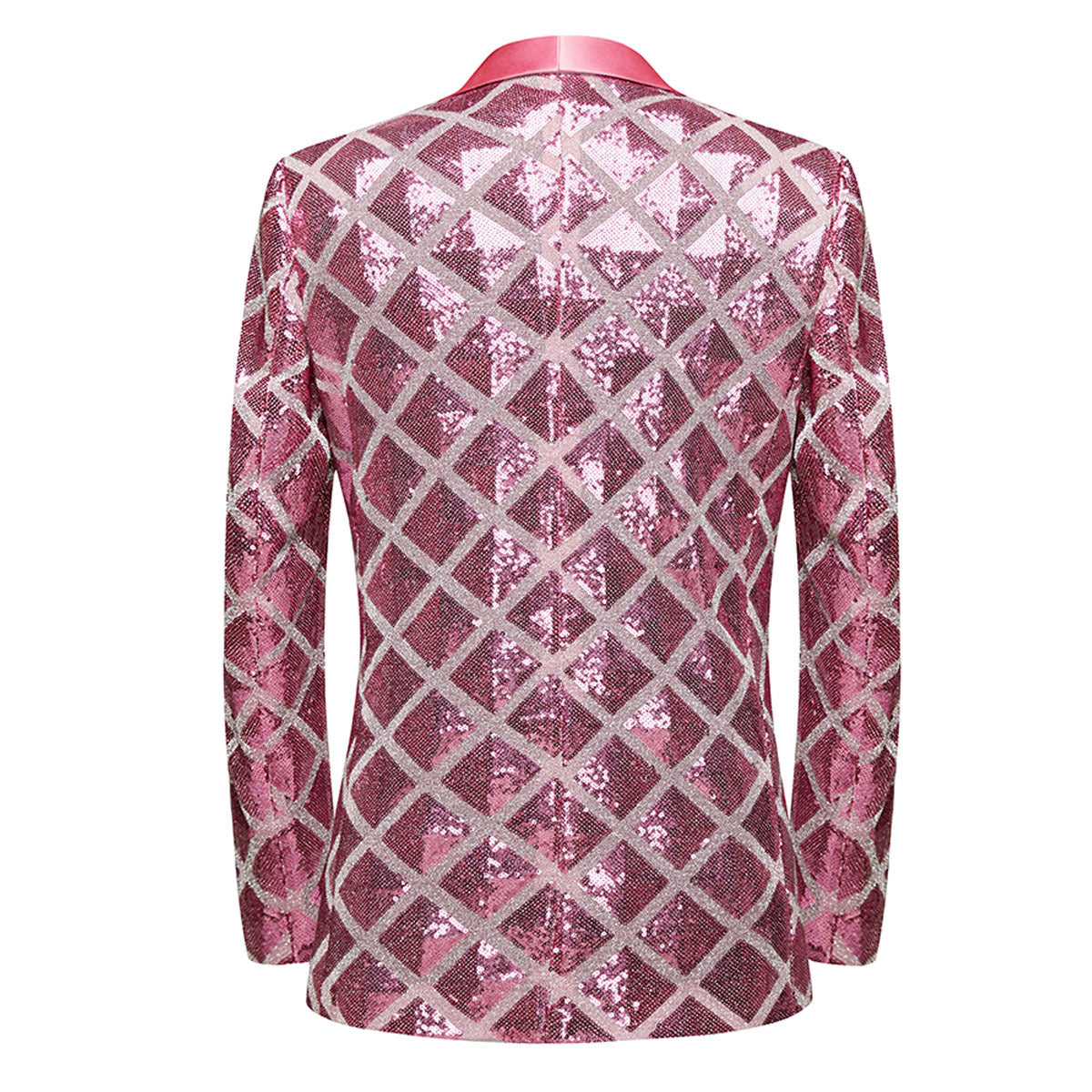 Home All products Men's Shimmering Argyle Pattern Pink ...